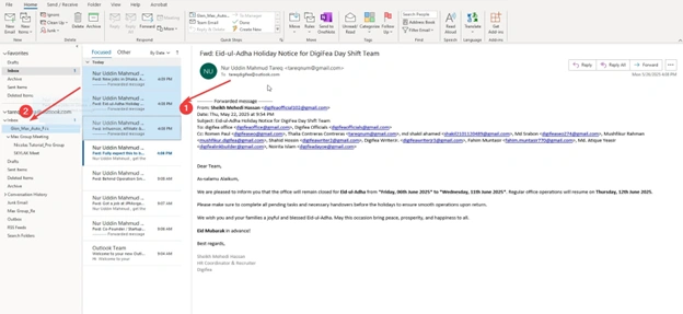 How to Move Emails to Folders in Outlook
